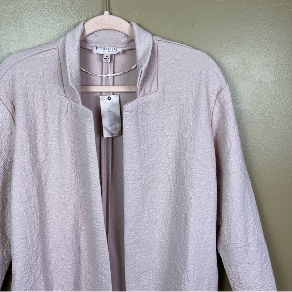 Philosophy | Jackets & Coats | New Philosophy Blush Pink Longline ...